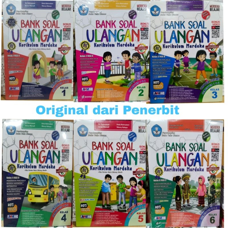 Jual Original Buku Pintar Bank Soal Ulangan SD Kelas 1 2 3 4 5 6 Kurikulum Merdeka Hots AKM ...