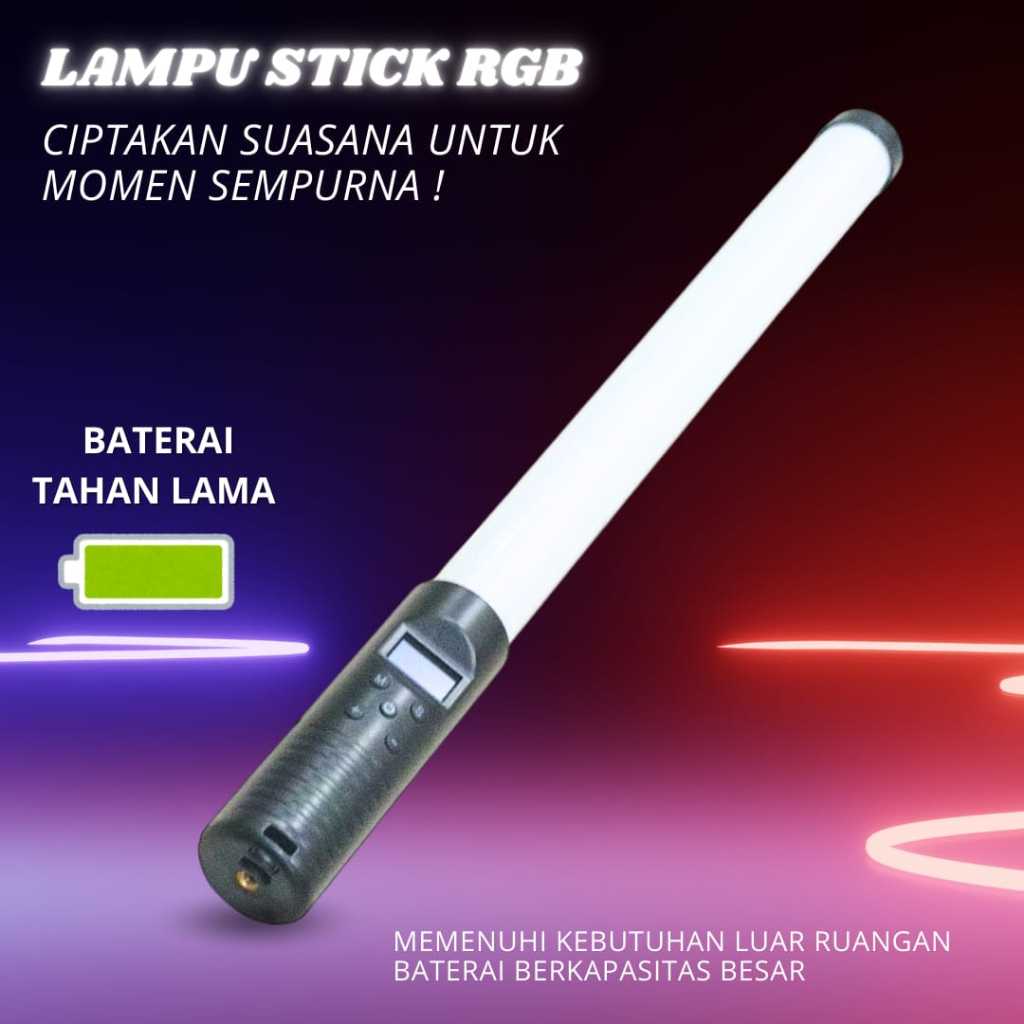 Jual RGB Light Stick Photography Light with 2000 Lumens RGB Stick ...