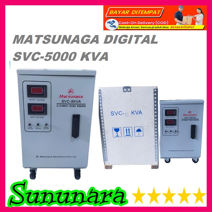 Jual Stabilizer listrik MATSUNAGA 5000wat 5000va 5000watt stavol Matsunaga Digital | Shopee ...