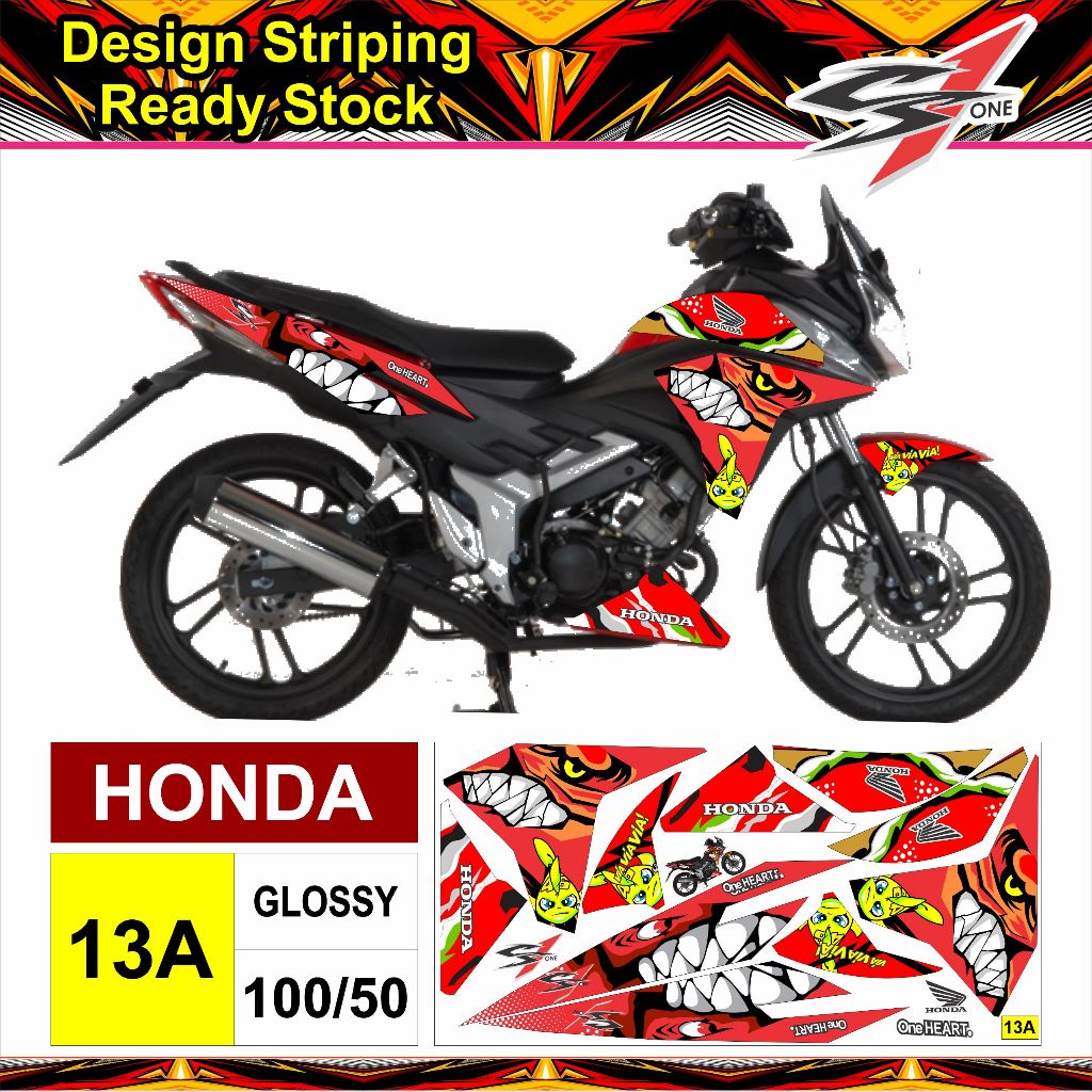 Jual sticker motor honda cs1 striping honda cs one decal honda cs 1 ...