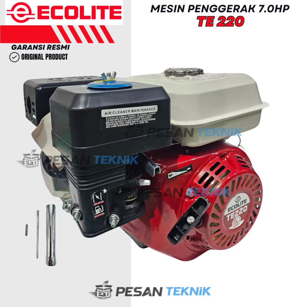 Jual Mesin Penggerak Bensin Gasoline Engine 7.0HP ECOLITE TE220 | Shopee Indonesia
