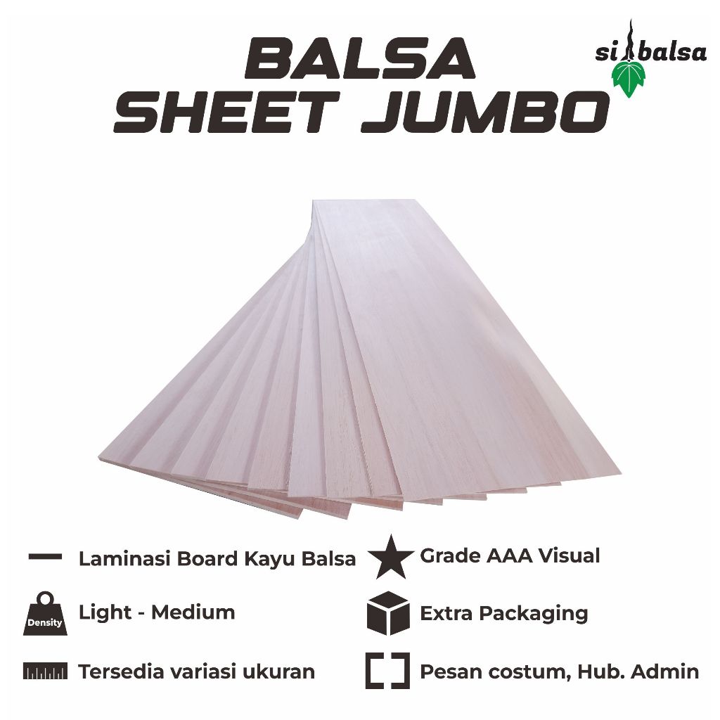 Jual SIBALSA - Sheet Jumbo / Tebal 1-10mm / Lebar 200mm / Panjang 500 ...