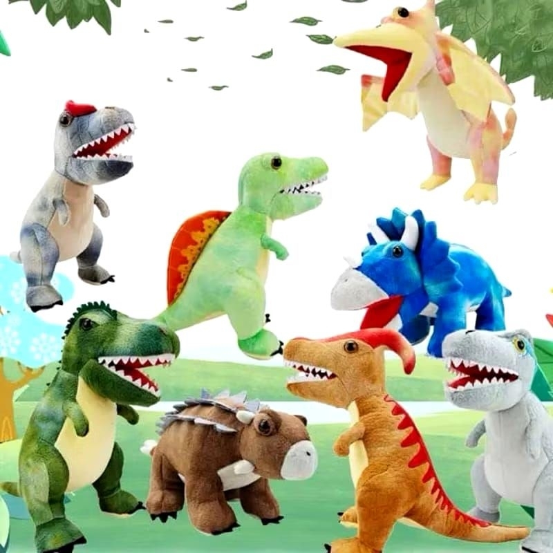 Jual Boneka Dinosaurus T-rex Ukuran 35 CM Bahan Yelvo Premium Cocok ...