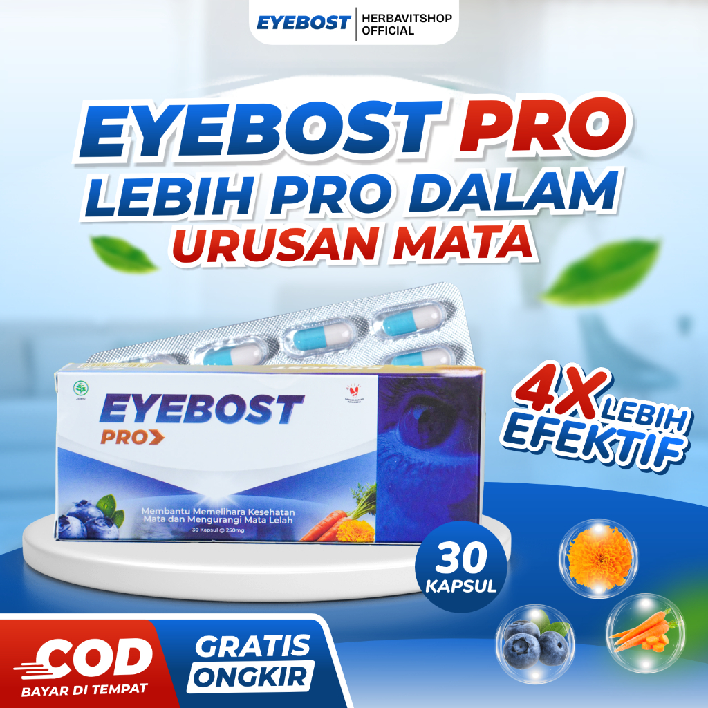 Jual EYEBOST PRO ORIGINAL Madu Herbal Vitamin Mata Minus Plus Buram ...