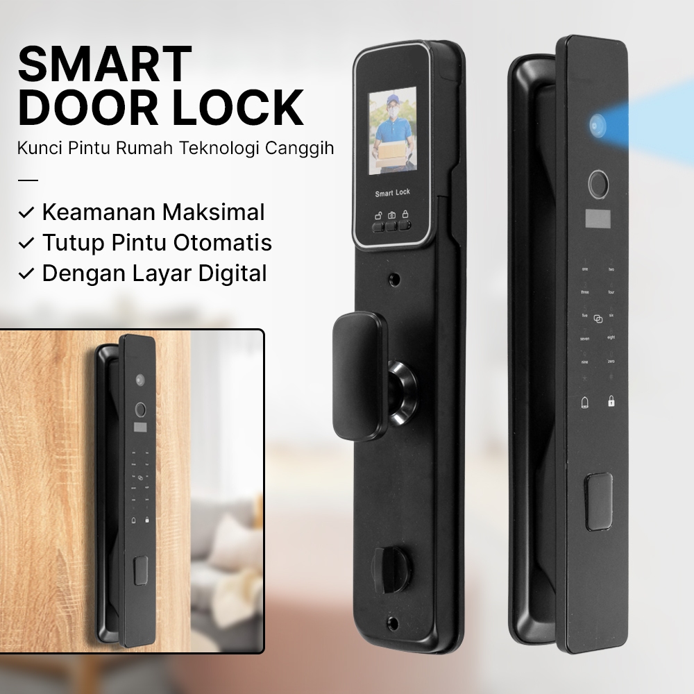 Jual SMART LOCK FACE RECOGNITION / SMARTLOCK WAJAH / DIGITAL LOCK FACE ...