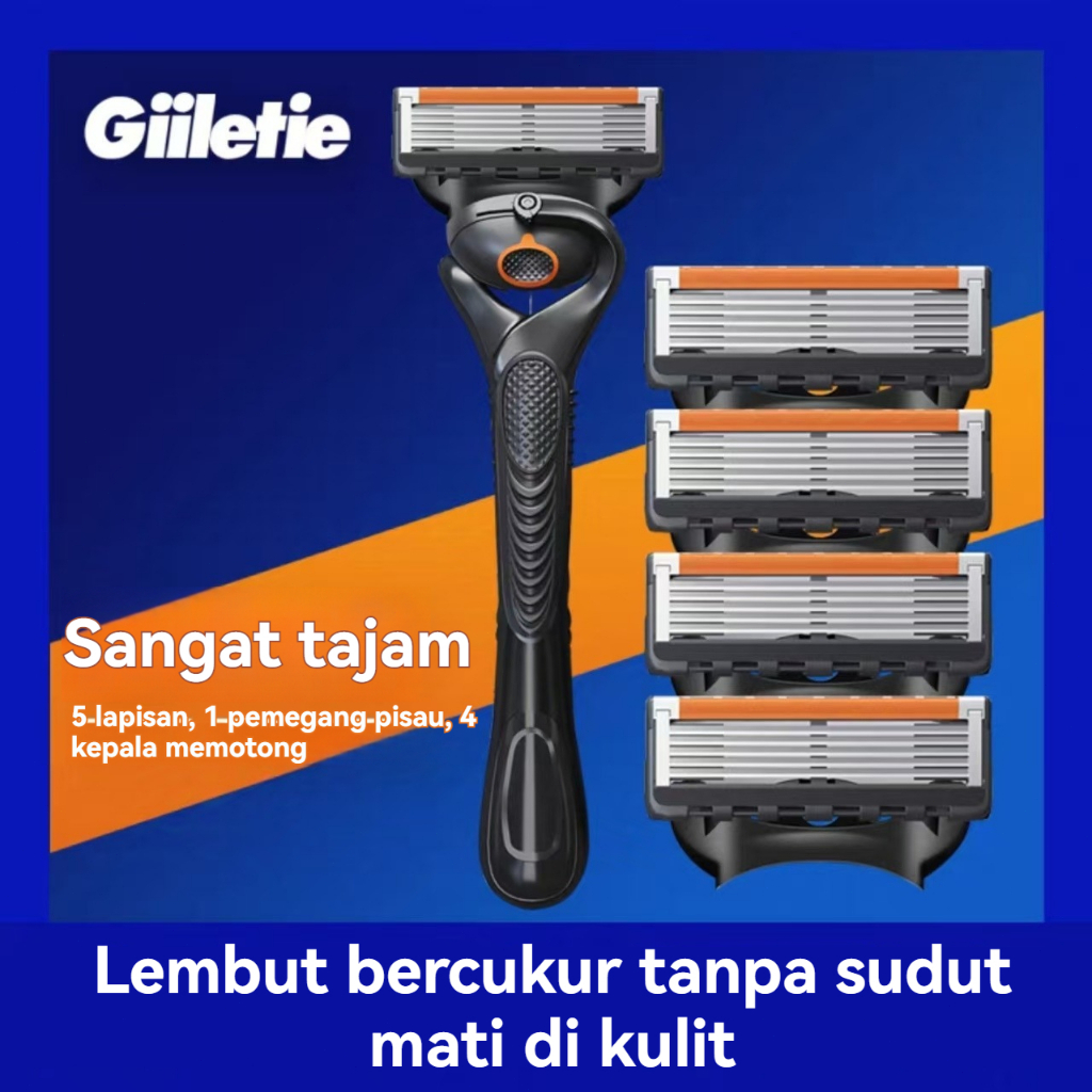 Jual Gillette Alat Cukur Pisau Cukur Manual Pria Pisau 5 Lapis untuk ...