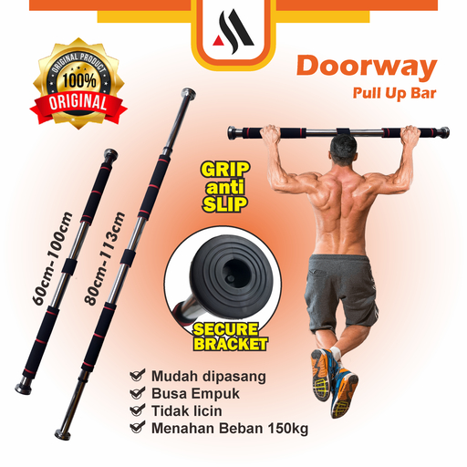 Jual Pull Up Bar atau Door Chinning Bar Untuk pembentukan otot anda ...