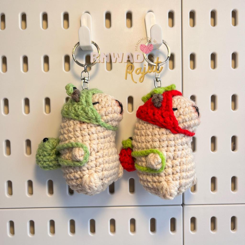 Jual Rnwadrajut.id | Amigurumi Crochet Capybara Back To School Series ...