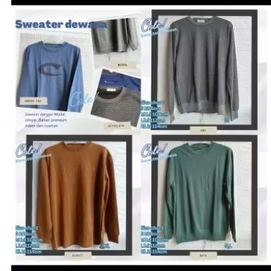 Jual sweater cowok dewasa | Shopee Indonesia
