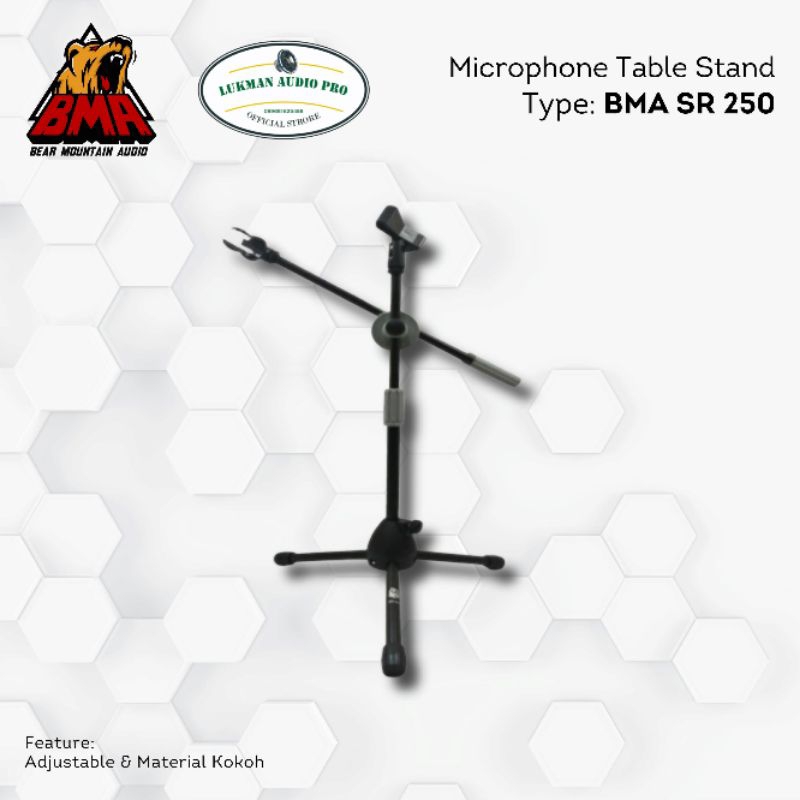 Jual Stand mic/microphone pendek SR 250 BMA Original | Shopee Indonesia