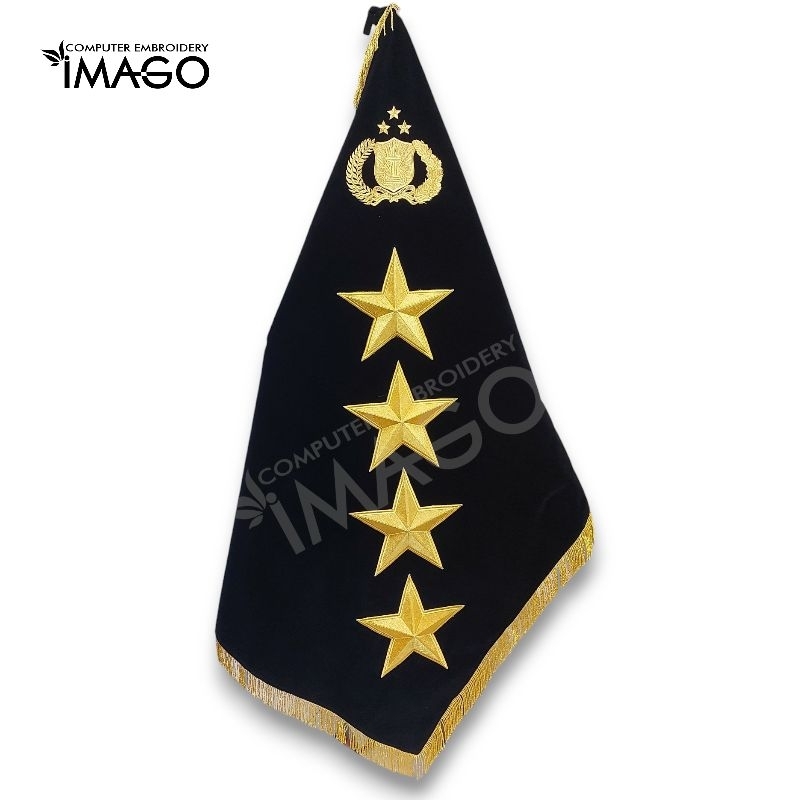 Jual Bendera Pataka Rapati POLRI Bordir - Bintang 4 | Shopee Indonesia