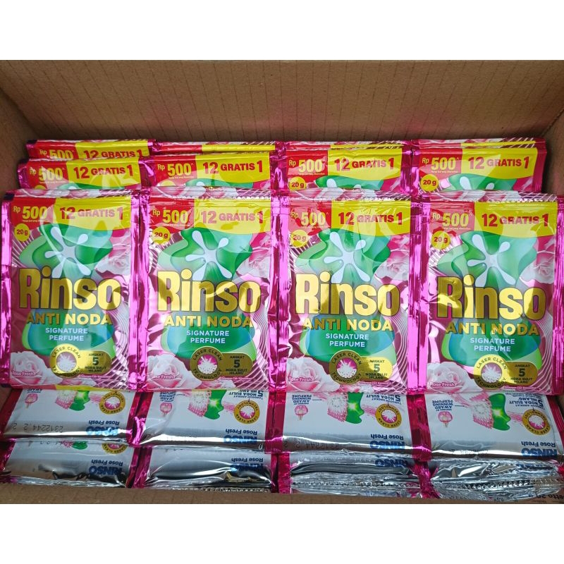 Jual Rinso Cair Renteng 18 ml Paket 3 Renteng (36 Sachet) | Shopee ...