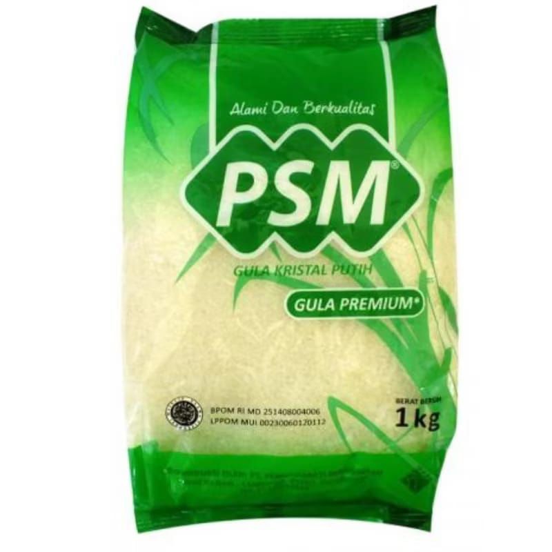 Jual Gula Pasir Kristal Putih Premium PSM 1 kg | Shopee Indonesia