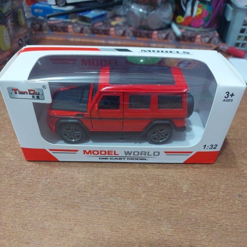 Jual MINIATUR MOBIL DIE CAST 1:32 JEEP JIMMY MERAH DIE CAST BESI BUKA ...