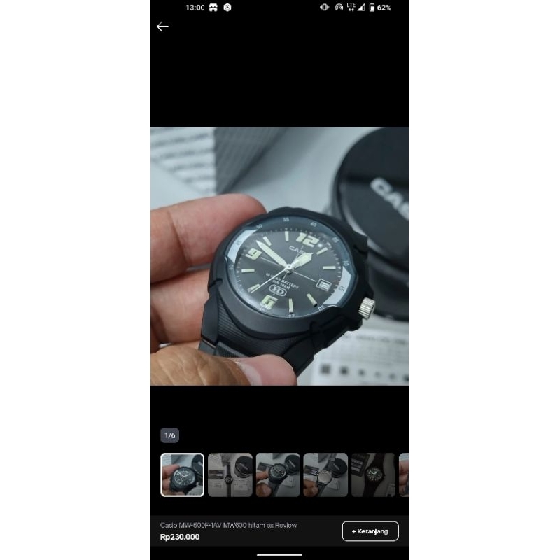 Jual Casio MW-600F-1AV MW600 hitam ex Review | Shopee Indonesia