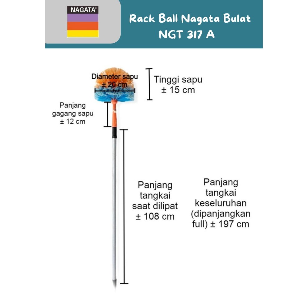 Jual Sapu Plafon Rack Ball | Sapu Sarang Laba-Laba | Alat Kebersihan ...