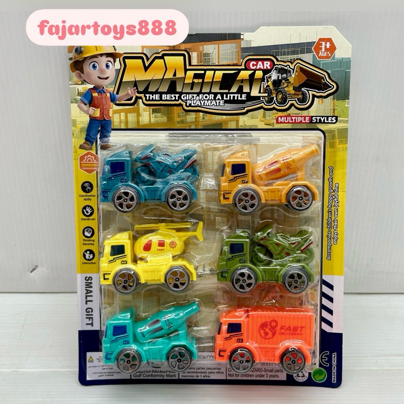 Jual Magical Car Mainan Truk Truk an Set isi 6 pcs | Shopee Indonesia