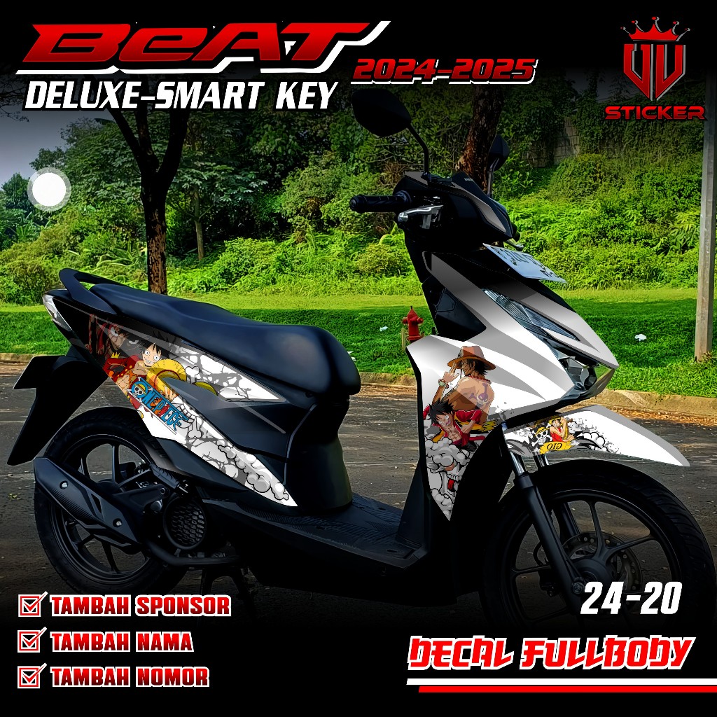Jual Sticker Decal Full Body Honda Beat DELUXE SMART KEY REMOTE CBS ISS ...
