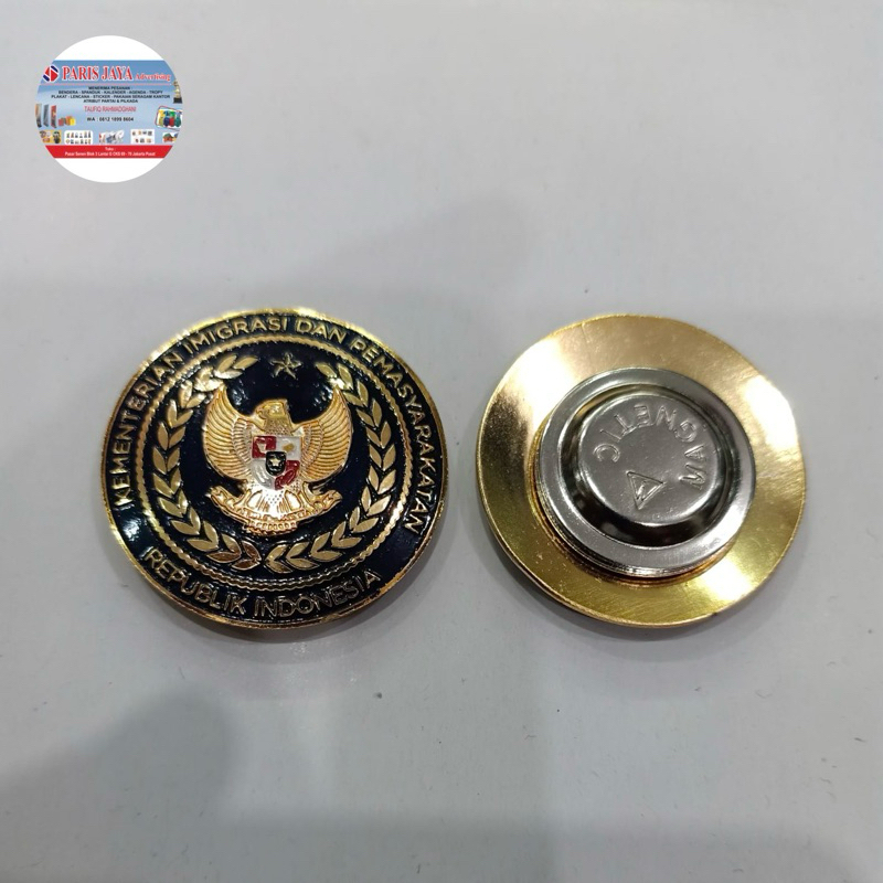 Jual Pin KEMENTRIAN IMIGRASI DAN PEMASYARAKATAN RI Kuningan Disepuh ...