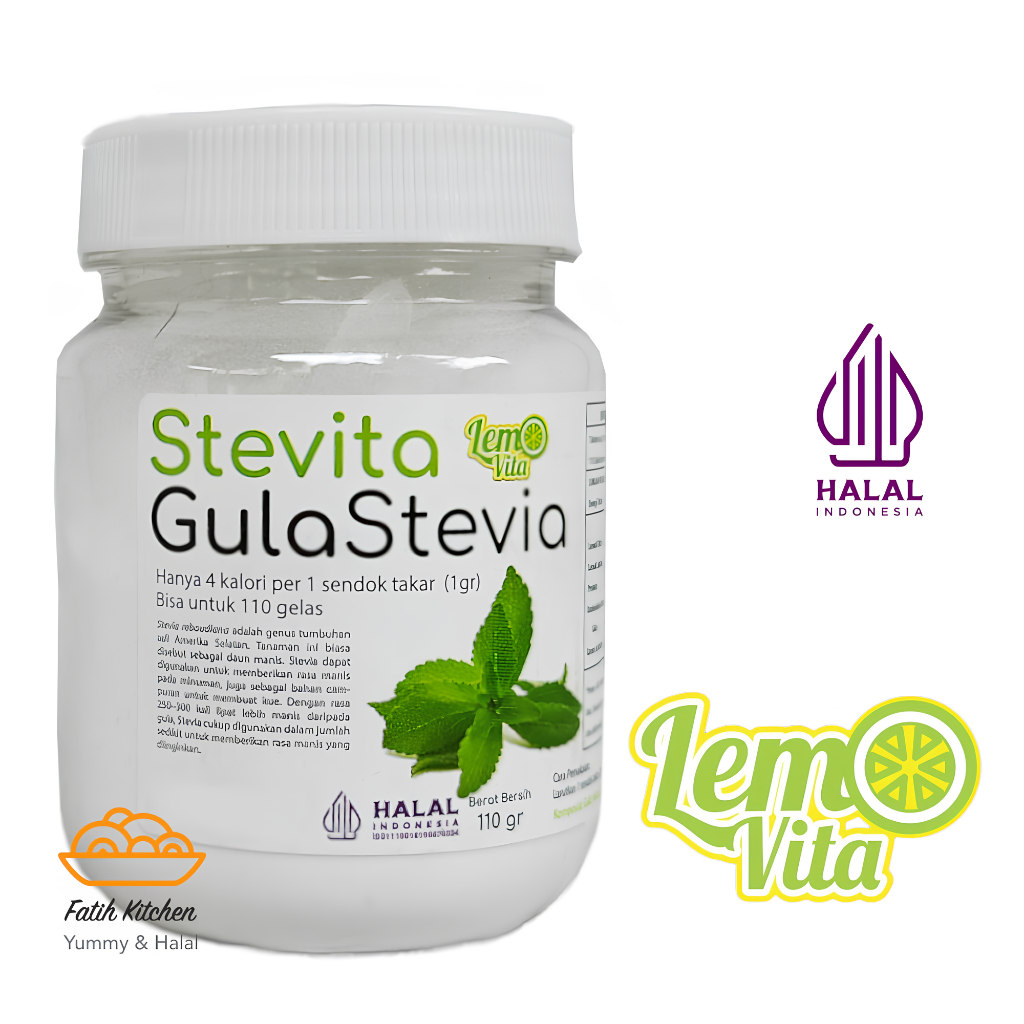 Jual Stevita Gula Stevia dari Lemovita 110 gr Bubuk Pengganti Gula ...