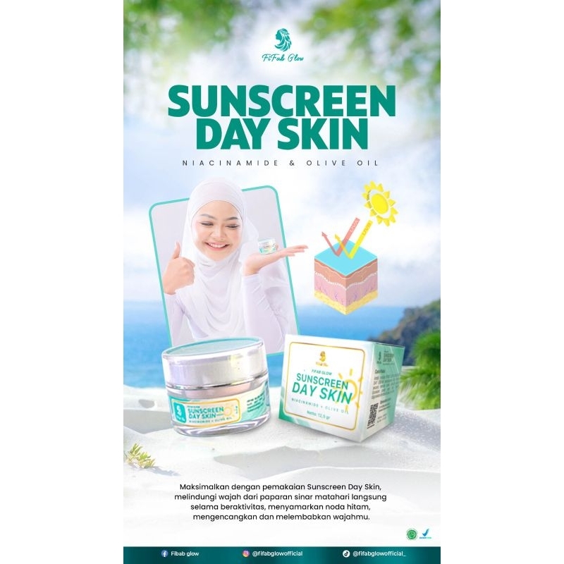 Jual SUNSCREEN DAY SKIN FIFAB GLOW | Shopee Indonesia