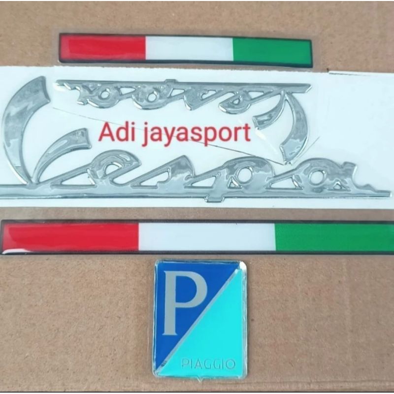 Jual Emblem Tulisan Vespa Buat Motor Uwinfly T3 T3pro T3S V7 Goodrich ...