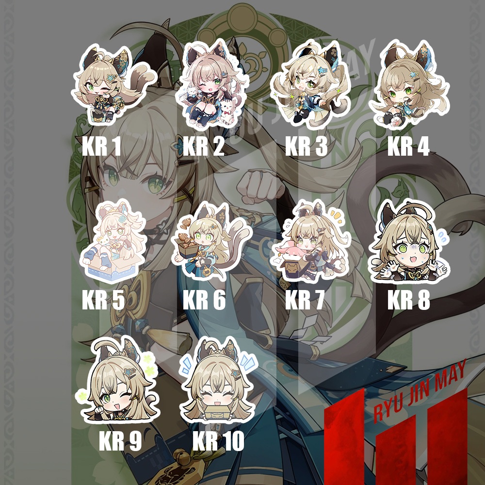 Jual Sticker Anime - Genshin Impact - Kirara | Shopee Indonesia