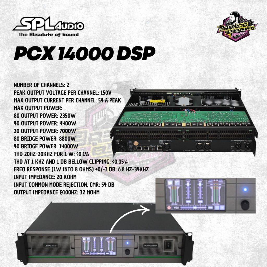 Jual ORIGINAL PRODUK BREWOG SPL AUDIO POWER PCX 14000 DPS | Shopee ...