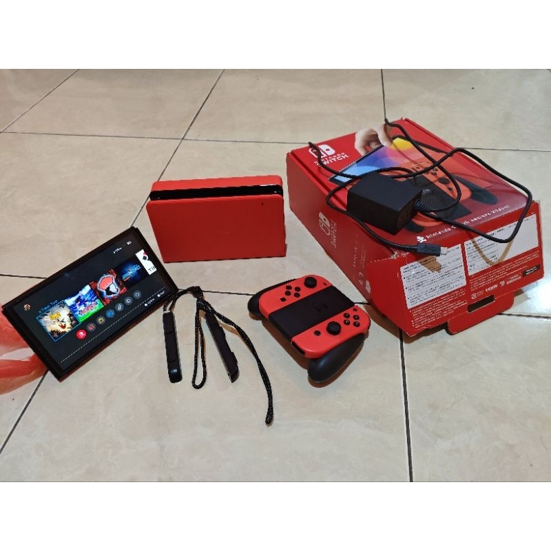 Jual Nintendo Switch oled CFW mario red edition 128 gb | Shopee Indonesia