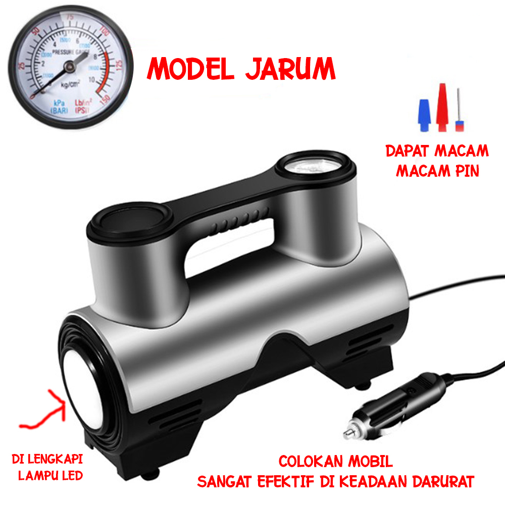 Jual Pompa Ban Mobil Elektrik Mini Portable Mobil Motor 12 volt lighter ...