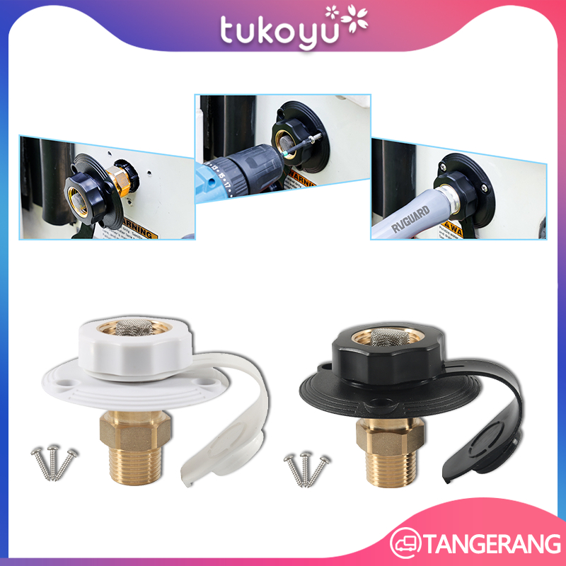 Jual RV Water Inlet Brass-Water Inlet For RV-Water Injection Port Untuk ...