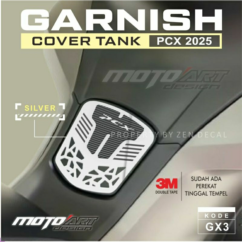 Jual Garnis cover tank pcx 2025 garnish cover tank pcx abs,cbs,roadsync ...