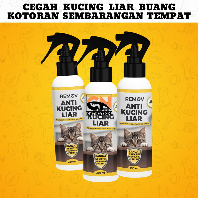 Jual REMOV ANTI KUCING LIAR 250ML - Remov Spray Pencegah Kucing Buang ...