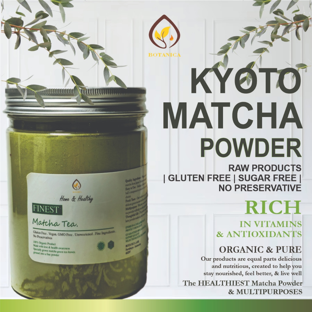 Jual Botanica Kyoto Matcha Green Tea Powder Pure/Teh Matcha import ...
