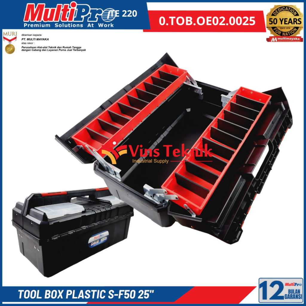Jual Tool Box Plastik 25" ToolBox 2 Susun Box Penyimpanan Multipro S ...