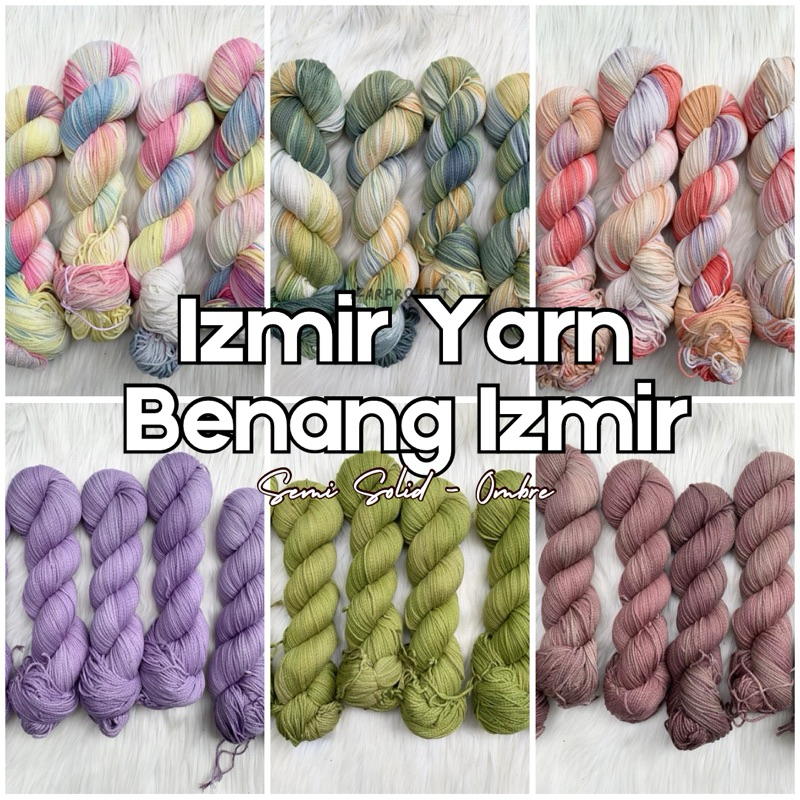 Jual Izar Project Benang Rajut Izmir Ombre dan Semi Solid Limited Edition | Shopee Indonesia