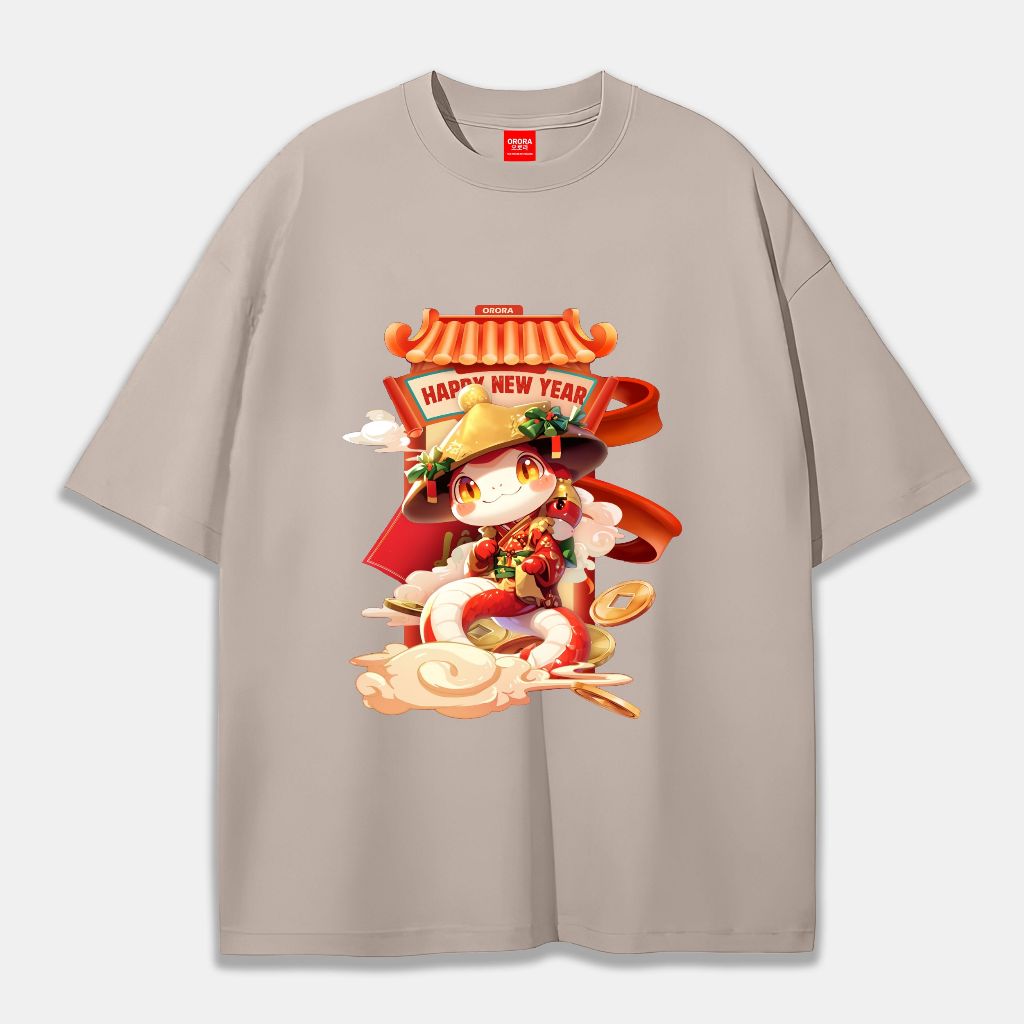 Jual Orora Kaos Oversize 16s Premium Imlek 2025 Year Of The Snake Cute ...