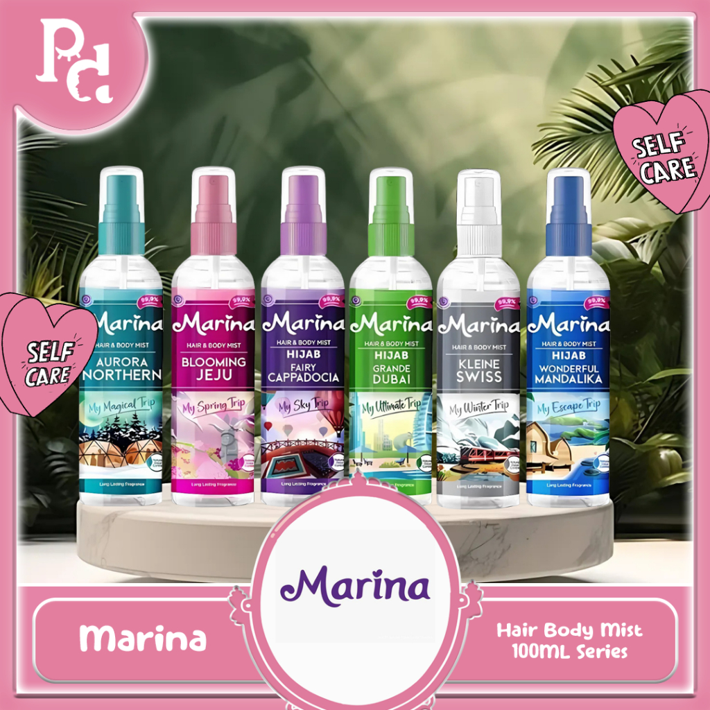 Jual Marina Hair Body Mist 100ML Series | Shopee Indonesia