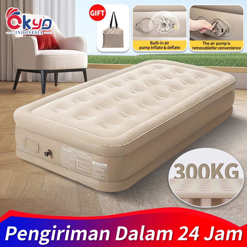 Jual kasur angin pompa otomatis tempat tidur camping (Termasuk pompa ...