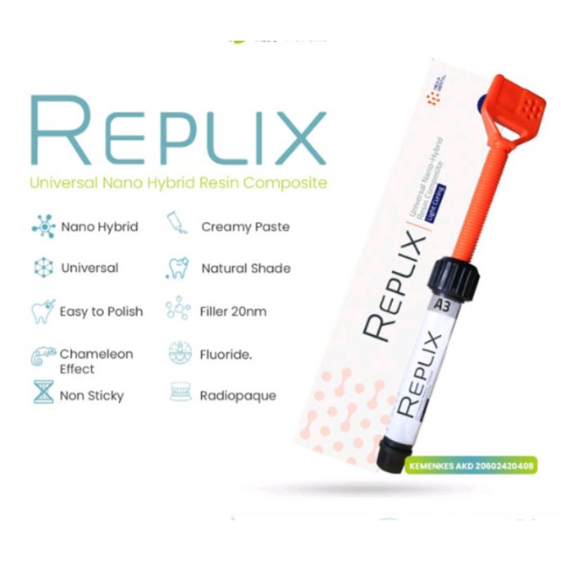 Jual BAHAN TAMBALAN GIGI VENEER REPLIX NANO HYBIRD UNIVERSAL / KOMPOSIT ...