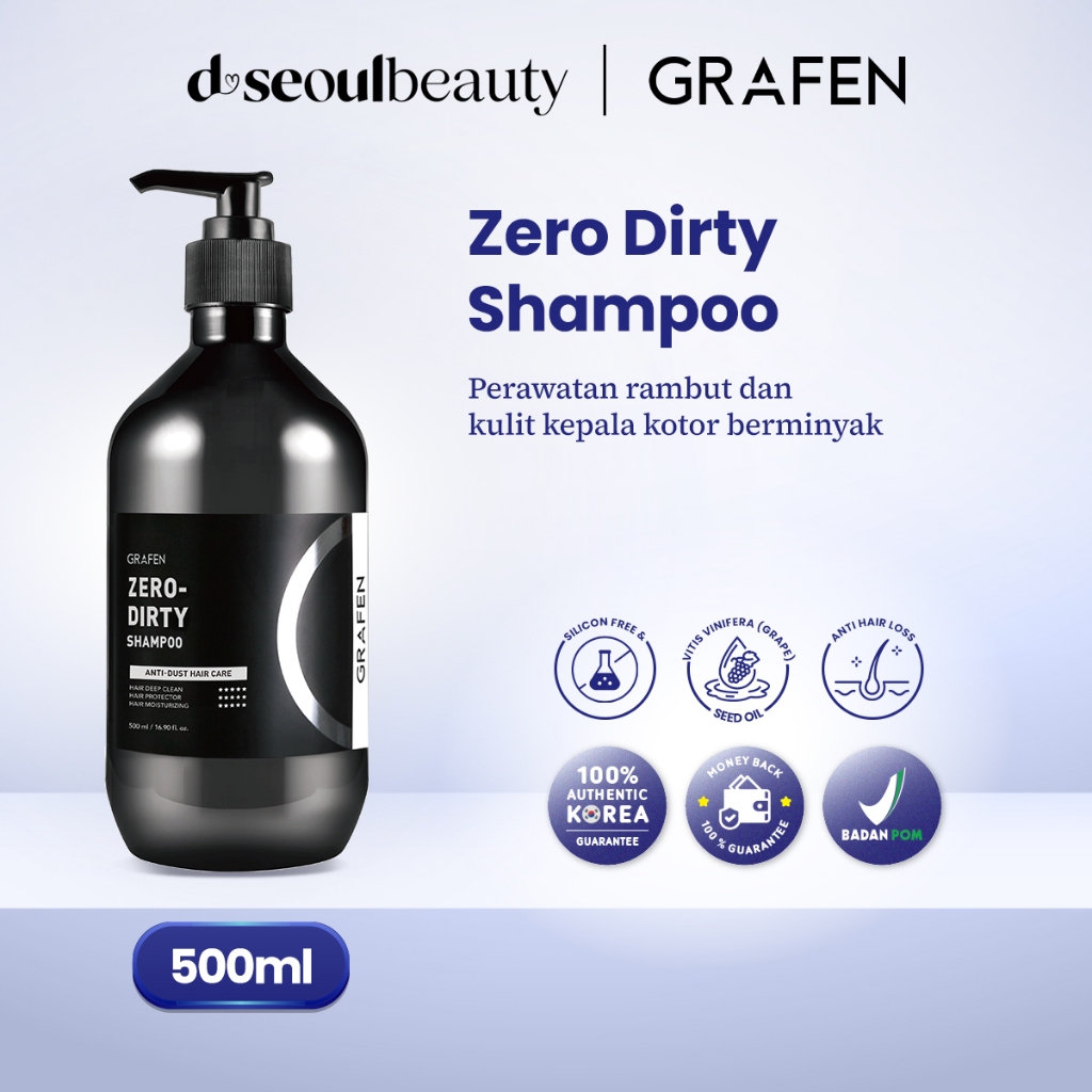 Jual GRAFEN Zero Dirty Shampoo 500 Ml | Shopee Indonesia