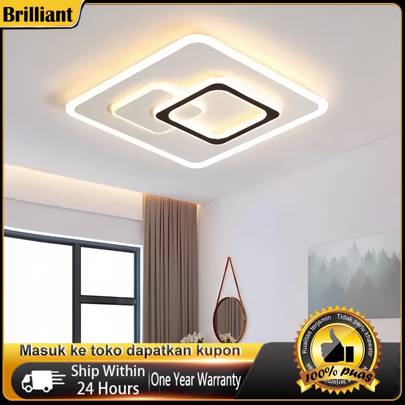 Jual LED Lampu Langit-Langit Modern Minimalis 3 Warna Ceiling Kamar ...