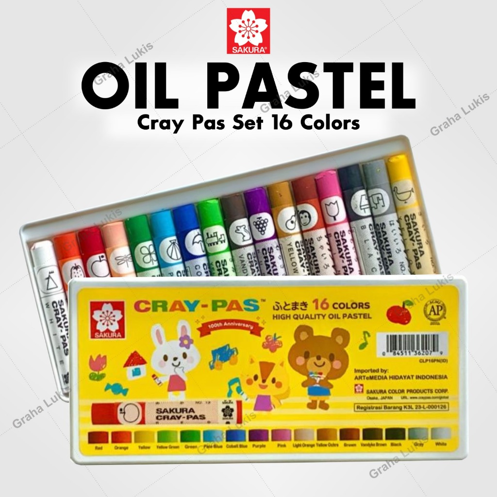 Jual Sakura Cray - Pas 16 Colours / Hight Quality Oil Pastel | Shopee ...