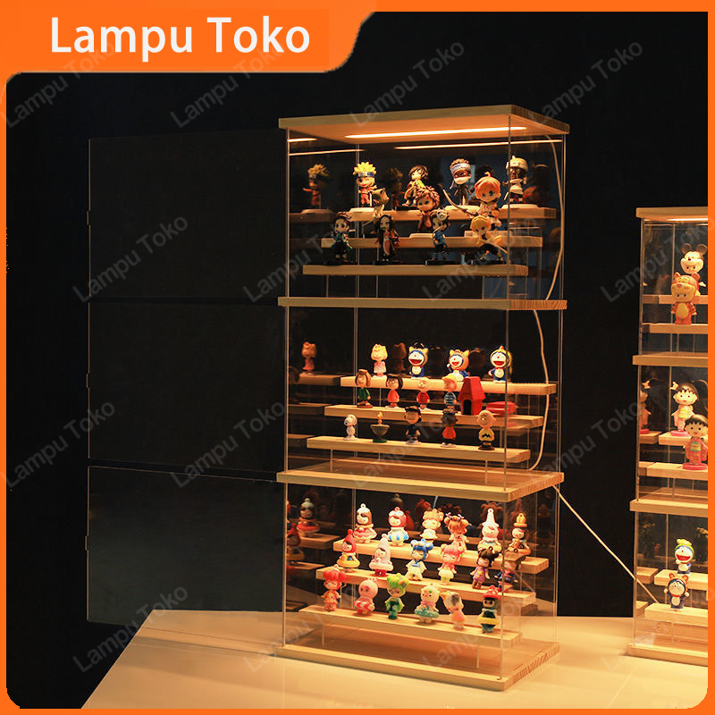 Jual Kotak Display 3-5 Lantai & LED - Kotak Penyimpanan Kayu Akrilik ...
