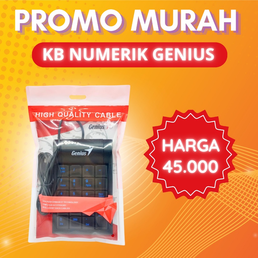 Jual Keyboard Numeric Genius KeyPad 001 USB Numerik Keyboard 001 USB ...