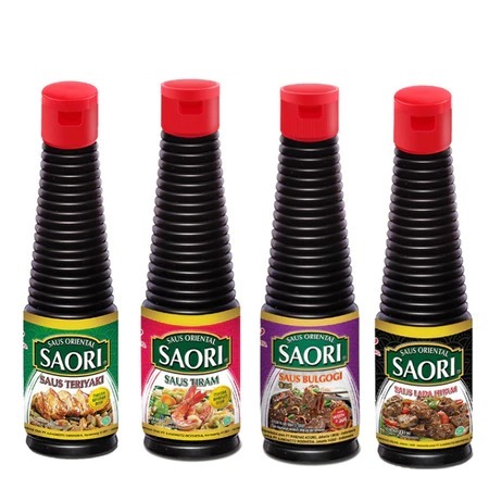 Jual SAORI® Saori Saus Botol Tiram Teriyaki Lada Hitam Bulgogi 133ml ...