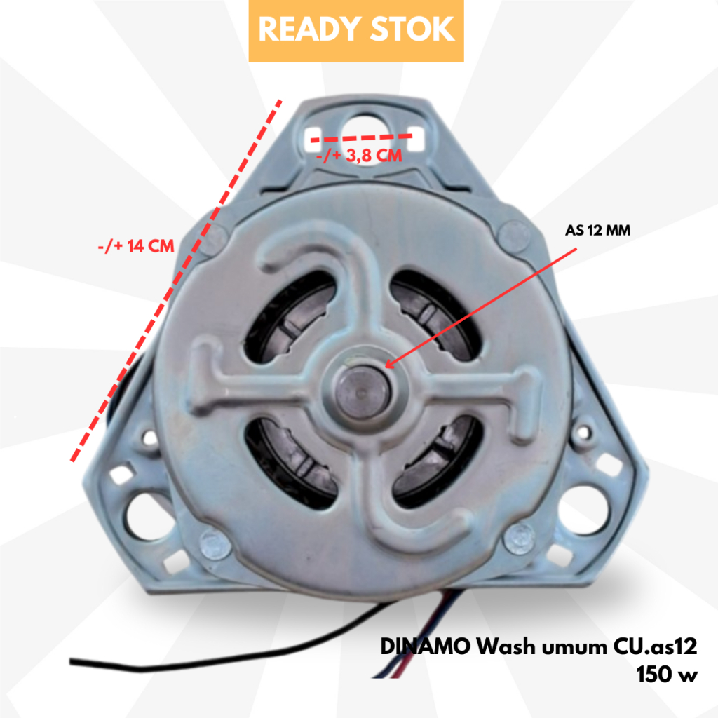 Jual Dinamo Mesin Cuci Pencuci Wash kaki 3 Sanyo Aqua Denpo atau Umum ...