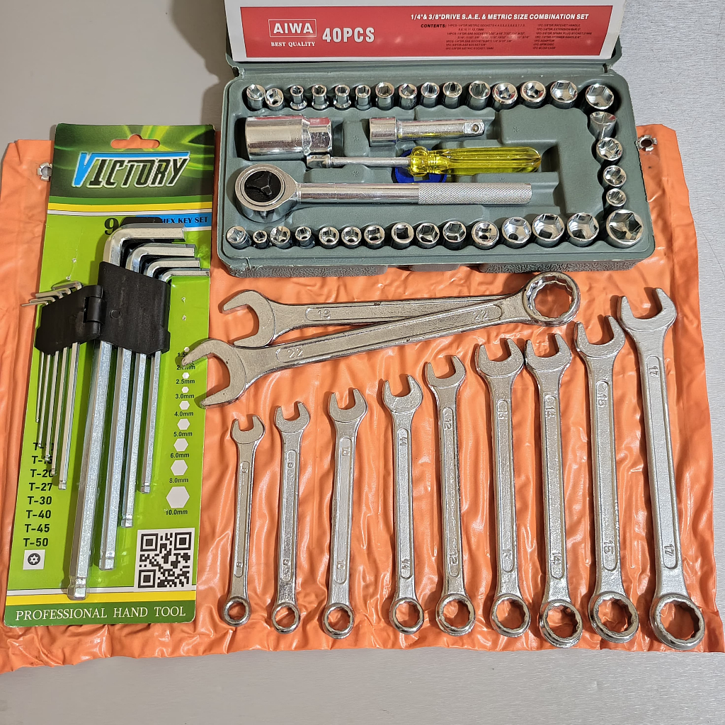 Jual Paket Kunci Shock Shok Sok 40Pcs Aiwa + Kunci Ring Pas 11Pcs 8 ...