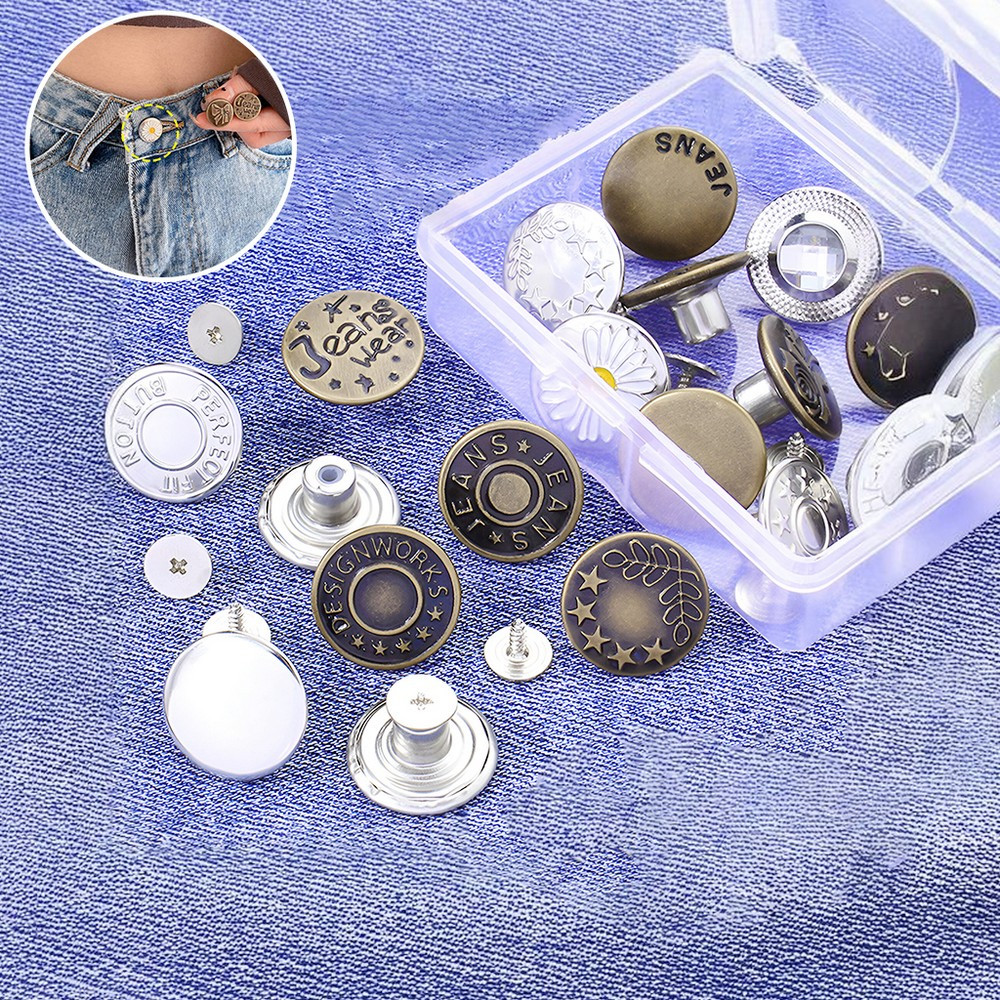 Jual Kancing Jeans Logam Tusuk Pengecil Celana Jeans Baut Instant ...