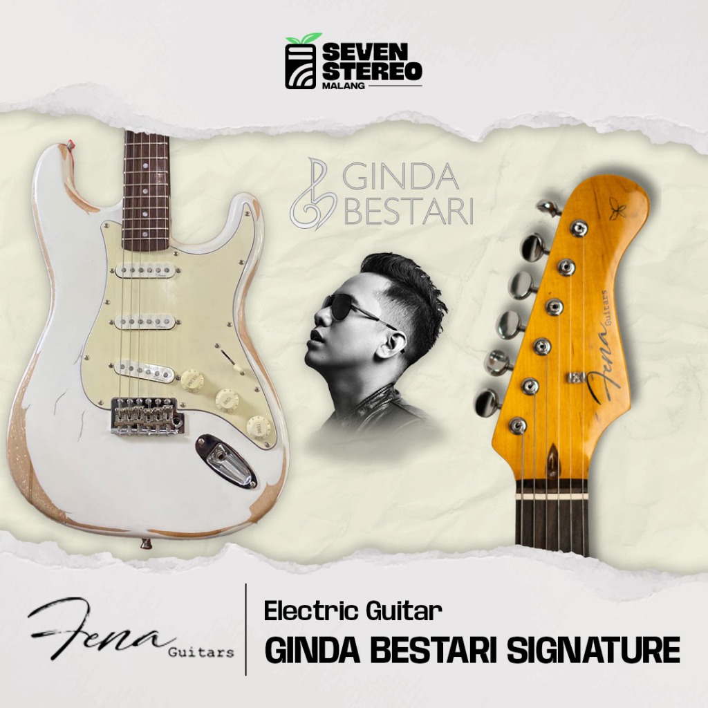 Jual Fena Guitars Ginda Bestari Stratocaster Signature GB Series - Fena ...